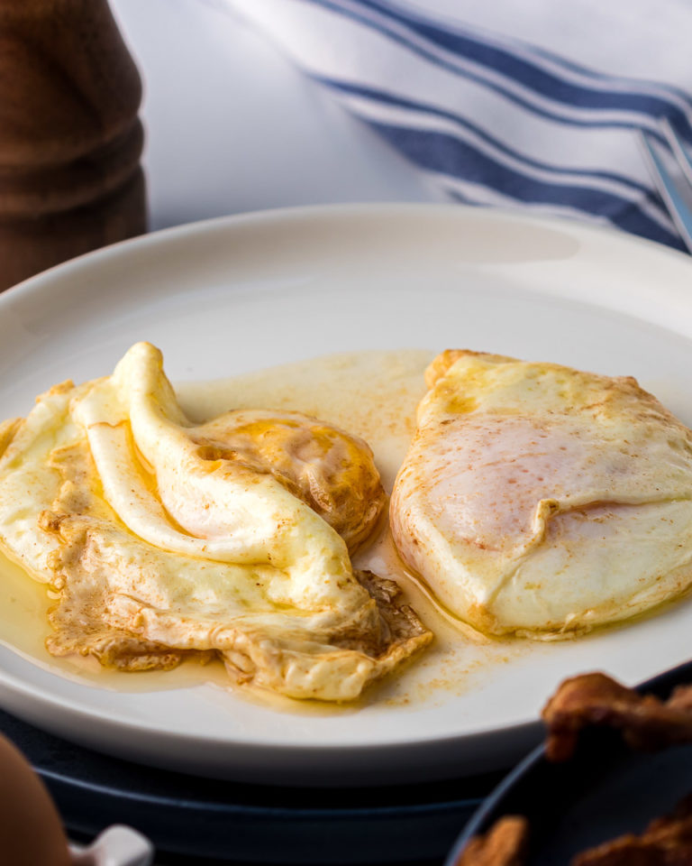 Over easy eggs • We Count Carbs